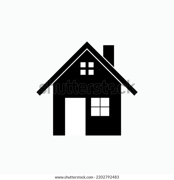 Home Icon Residence Symbol Vector Stock Vector (Royalty Free ...