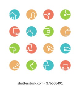Home Icon Set Vector Minimalist Different Stock Vector (Royalty Free ...