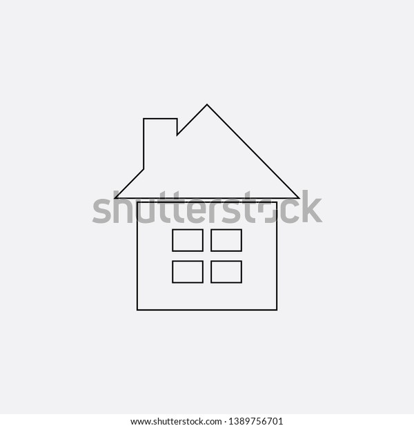 Home Icon Sign Signifier Vector Stock Vector (Royalty Free) 1389756701 ...
