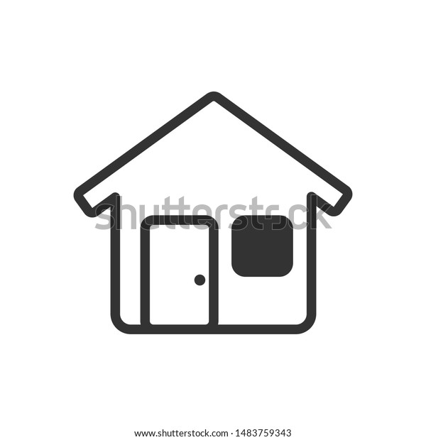 Home Icon Template Color Editable Home Stock Vector (Royalty Free ...