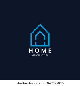 Home Infrastructure Logo Creative Home Logo Stock Vector (Royalty Free ...