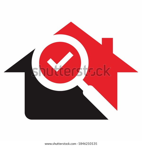 Home Inspection Logo Simple Clean Stock Vector (Royalty Free ...