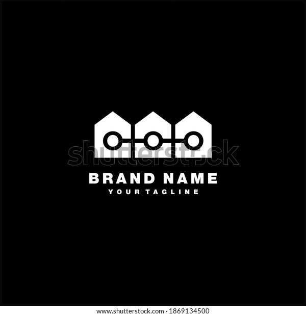 Home Integrated Logo Design Template Real Stock Vector (Royalty Free ...