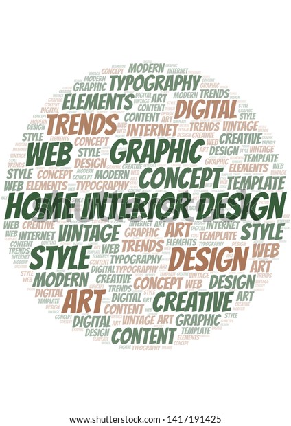 Home Interior Design Word Cloud Wordcloud Stock Vector (Royalty Free ...
