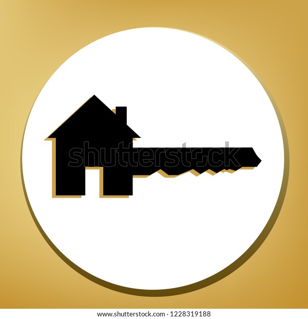 Home Key Sign Vector Black Icon Stock Vector (Royalty Free) 1228319188 ...