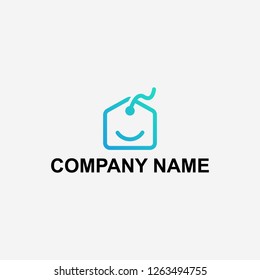 Home Label Logo Design Stock Vector (Royalty Free) 1263494755