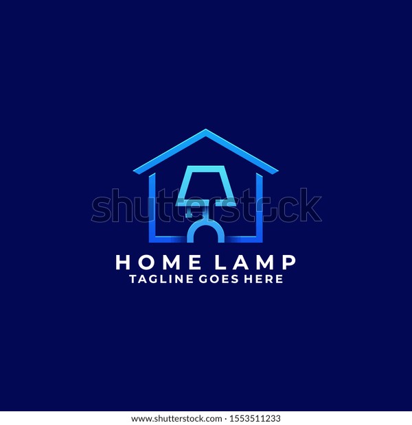 Home Lamp Sleep Design Concept Illustration Stock Vector (Royalty Free ...