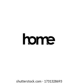 Home Letter Original Monogram Logo Design Stock Vector (Royalty Free ...