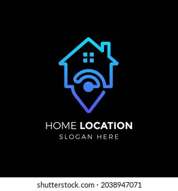Home Location Logo Vector Design Stock Vector (Royalty Free) 2038947071 ...