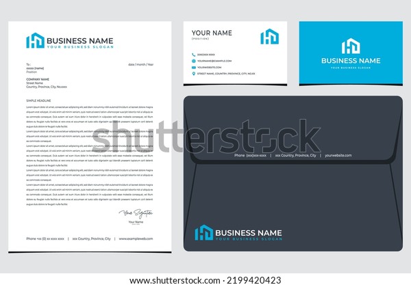 Home Logo Design Hd Letters Stock Vector (Royalty Free) 2199420423 ...