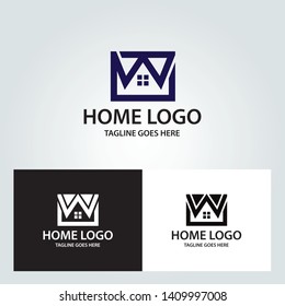 Home Logo Design Template Western Home Stock Vector (Royalty Free ...