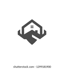 Logo Home Increases Design Concept Iconsymbol Stock Vector (Royalty ...