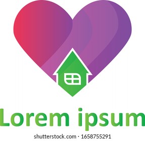 Home Love Logo Vector Design Stock Vector (Royalty Free) 1658755291 ...