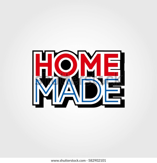 Home Made Labels Stock Vector (Royalty Free) 582902101 | Shutterstock