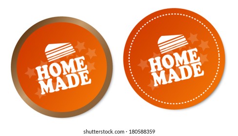 Home Made Stickers Stock Vector (Royalty Free) 169727432 | Shutterstock
