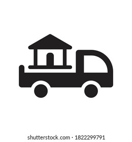 Home Moving Icon Symbol Vector Stock Vector (Royalty Free) 1822299791