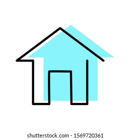 Home Navigation Icon Symbol Website Mobile Stock Vector (Royalty Free ...