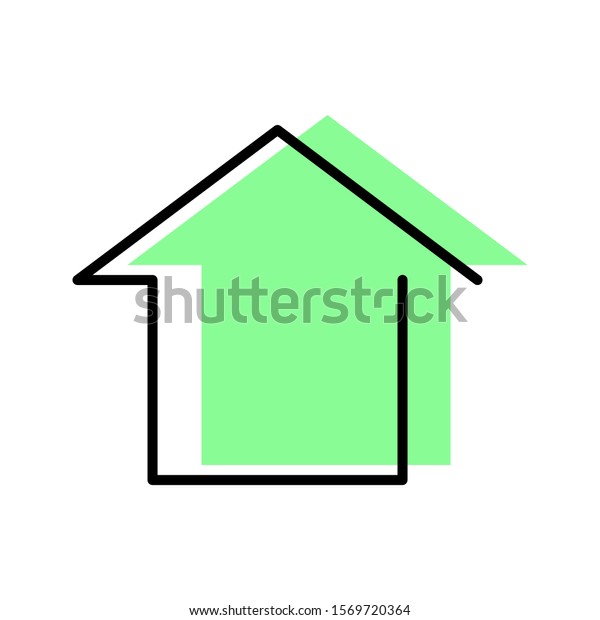 Home Navigation Icon Symbol Website Mobile Stock Vector (Royalty Free ...