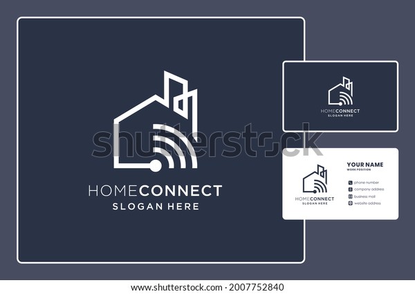 Home Network Logo Business Card Design Stock Vector (Royalty Free ...