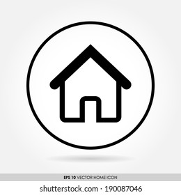 185.818 Home icon circle: immagini, foto stock e grafica vettoriale ...