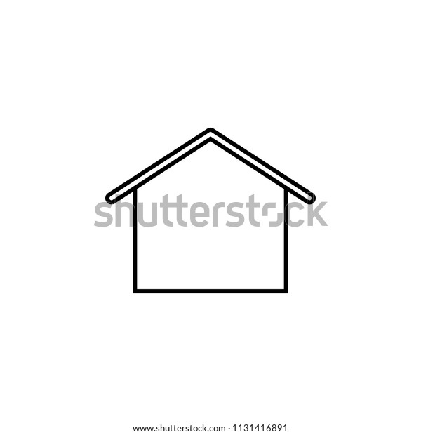 Home Outline Icon Stock Vector (Royalty Free) 1131416891 | Shutterstock