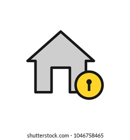 Home Page Lock Icon Stock Vector (Royalty Free) 1043946940 | Shutterstock