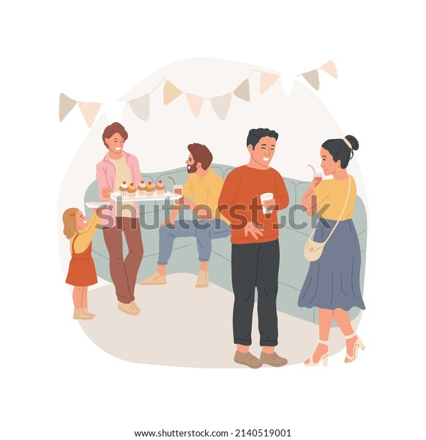 Home Party Isolated Cartoon Vector Illustration Stock Vector (Royalty ...
