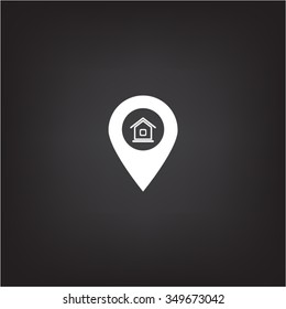 Home Pin Map Pin Icon Stock Vector (Royalty Free) 349673042 | Shutterstock