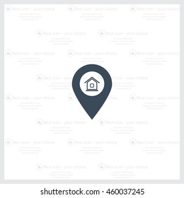 Home Pin Map Pin Icon Stock Vector (Royalty Free) 460037245 | Shutterstock