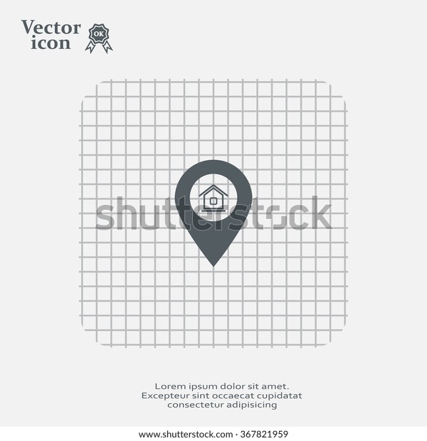 Home Pin Map Pin Icon Stock Vector (Royalty Free) 367821959 | Shutterstock