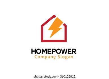 Home Power Logo Vector Icon Symbol Stock Vector (Royalty Free ...