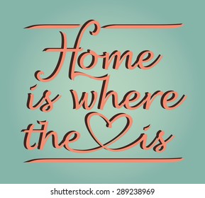Home Quote Design Decoration Stock Vector (Royalty Free) 289238969 ...