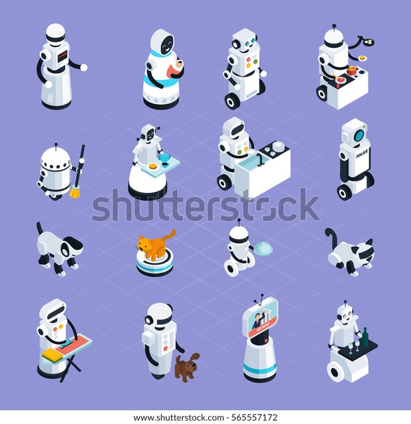 15,670 Isometric robot 이미지, 스톡 사진 및 벡터 | Shutterstock