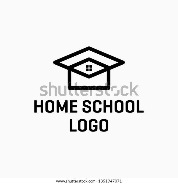 Home School Logo Stock Vector (Royalty Free) 1351947071 | Shutterstock
