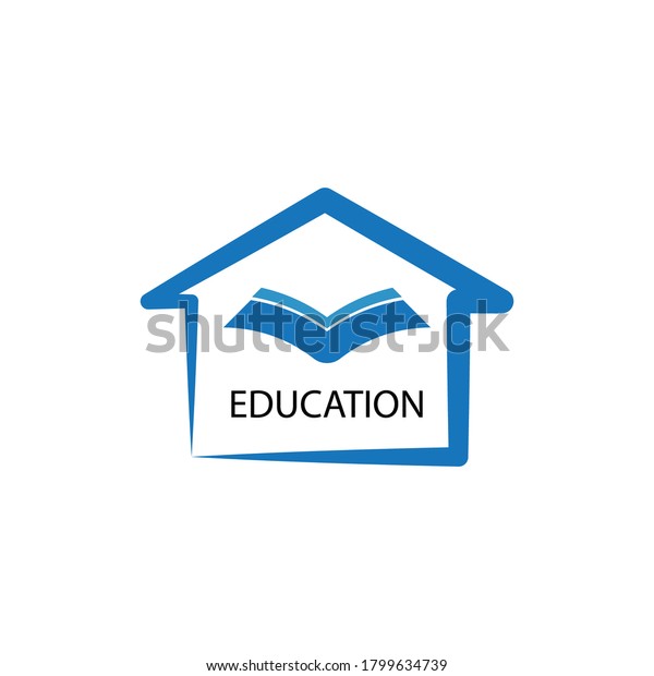Home School Logo Icon Vector Illustration Stock Vector (Royalty Free ...