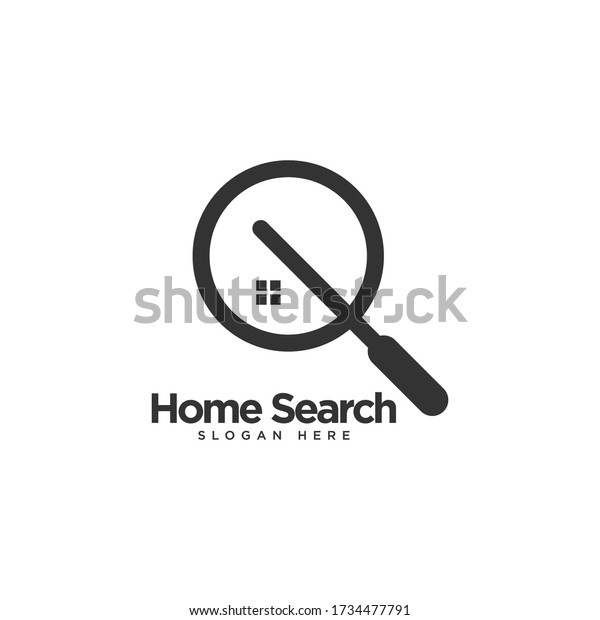 Home Search Logo Design Template Stock Vector (Royalty Free) 1734477791 ...