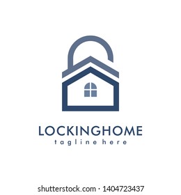 Home Security Logo Design House Guard: vector de stock (libre de ...