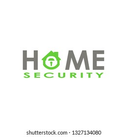 Home Security Logo Element House Security Stock Vector (Royalty Free ...