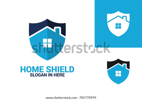Home Shield Logo Template Design Stock Vector (Royalty Free) 785770999