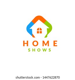Home Show Logo Design Vector Illustration Stock Vector (Royalty Free ...