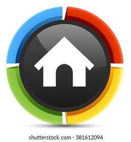 Home Sign Stock Vector (Royalty Free) 381612094 | Shutterstock