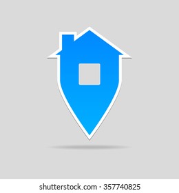 Home Sign Logo Template Navigation Icon Stock Vector (Royalty Free ...