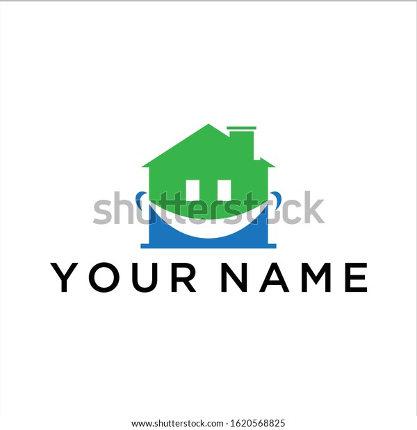 Home Smile Vector Logo Graphic Abstract Stock Vector (Royalty Free ...