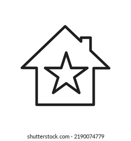 Home Star Icon Star House Vector Stock Vector (Royalty Free) 2190074779 ...
