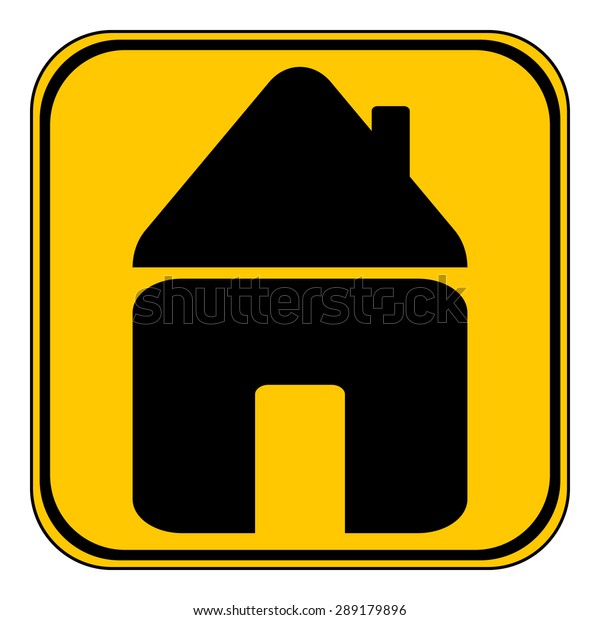 Home Symbol Button On White Background Stock Vector (Royalty Free ...