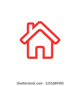 Home Symbol Outline Vector Stock Vector (Royalty Free) 1251689305