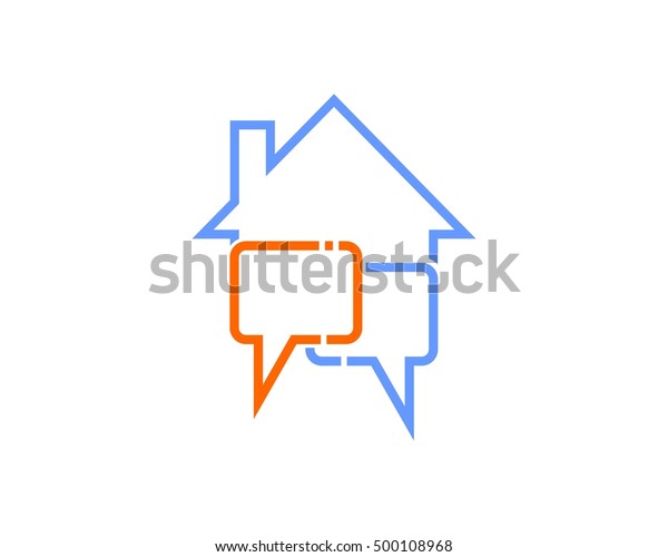 Home Talk Vector Logo Template Stock Vector (Royalty Free) 500108968 ...