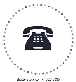Home Telephone Icon Vector Design Stock Vector (Royalty Free) 458143636 ...