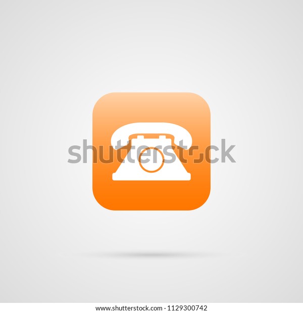Home Telephone Icon Vector Design App Stock Vector (Royalty Free ...