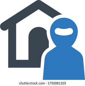 Home Theft Icon Simple Vector Illustration Stock Vector (Royalty Free ...